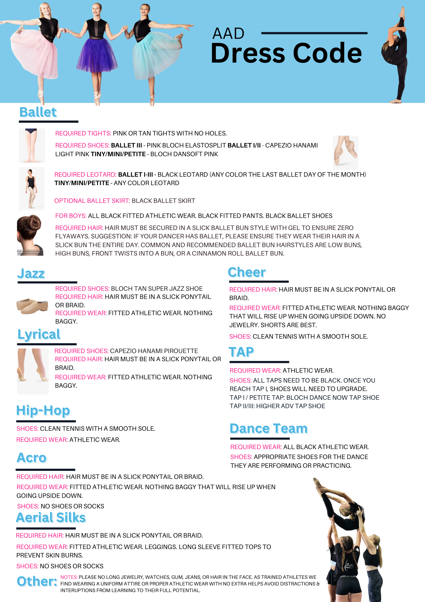 Dress Code – All About Dance